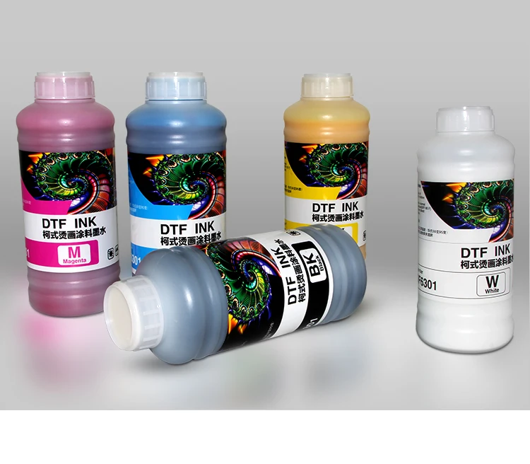 High Quality Cmykw 1000ml Dtf Pigment Dtf Ink Transfer Printing Ink - Buy Dtf Ink 1000ml Dtf ...