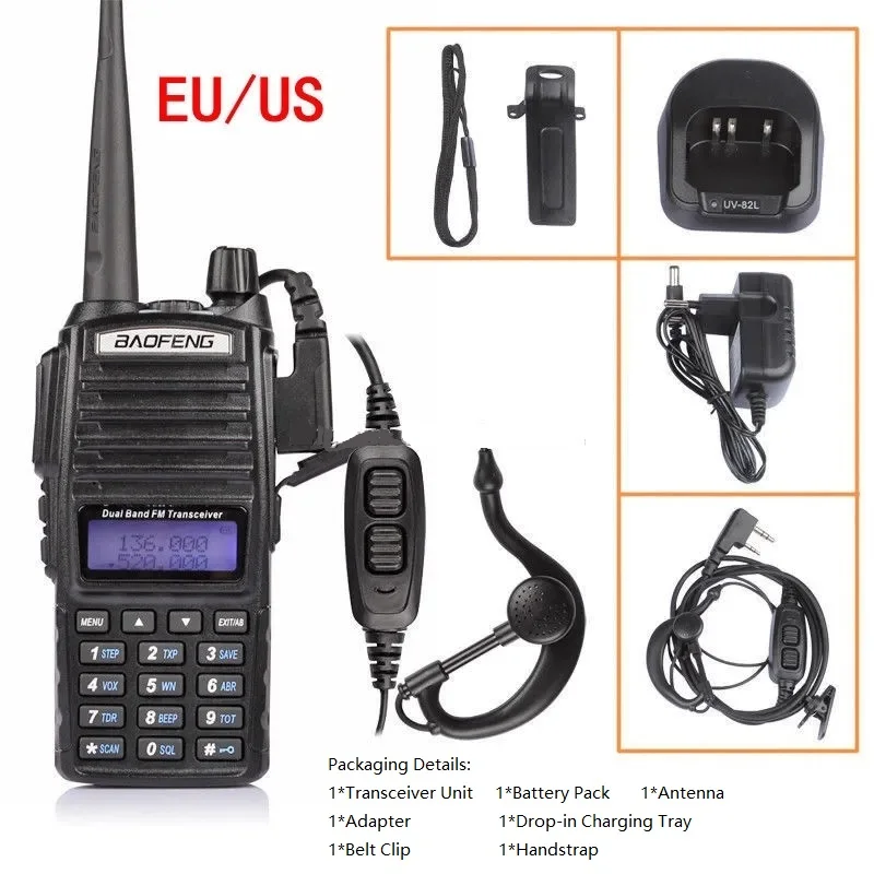 Ic-v82 7w 3-7km Vhf Transceiver Vhf Radio Walkie Talkie Transceiver ...