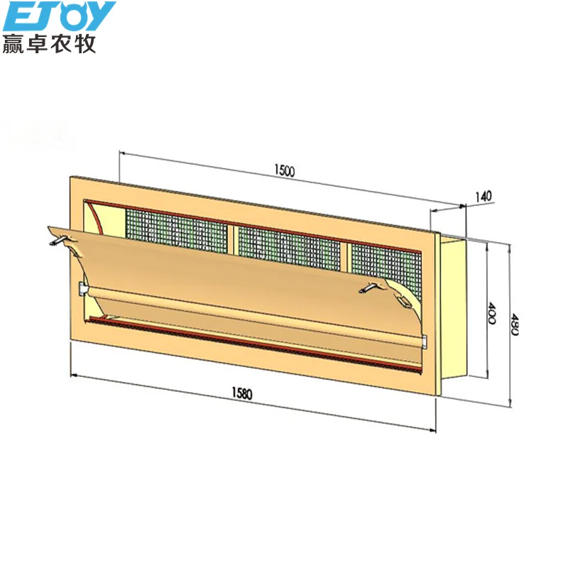 High Quality Ventilation Air Inlet Window From China for Poultry ...
