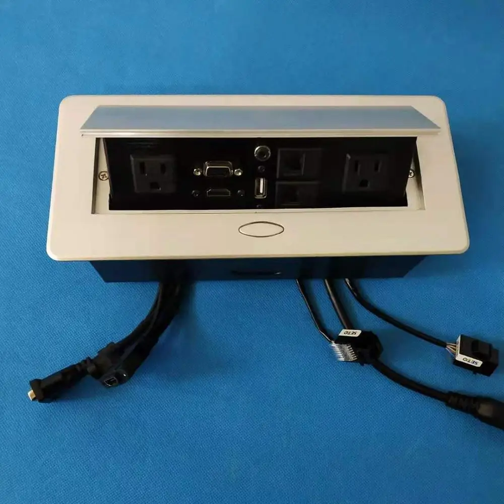 Conference Table Multimedia Pop up Outlet - Desktop Connection Data ...