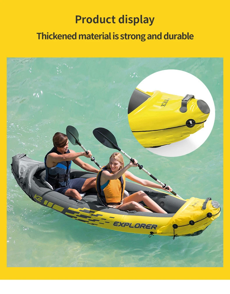 Intex Inflatable Boat Fishing Pontoon Boats Inflatable Boat Canoe/kayak ...