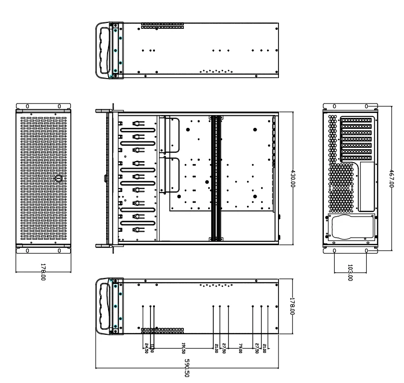 4U 19 Inch Rack Server Case Bays Computer Chassis| Alibaba.com