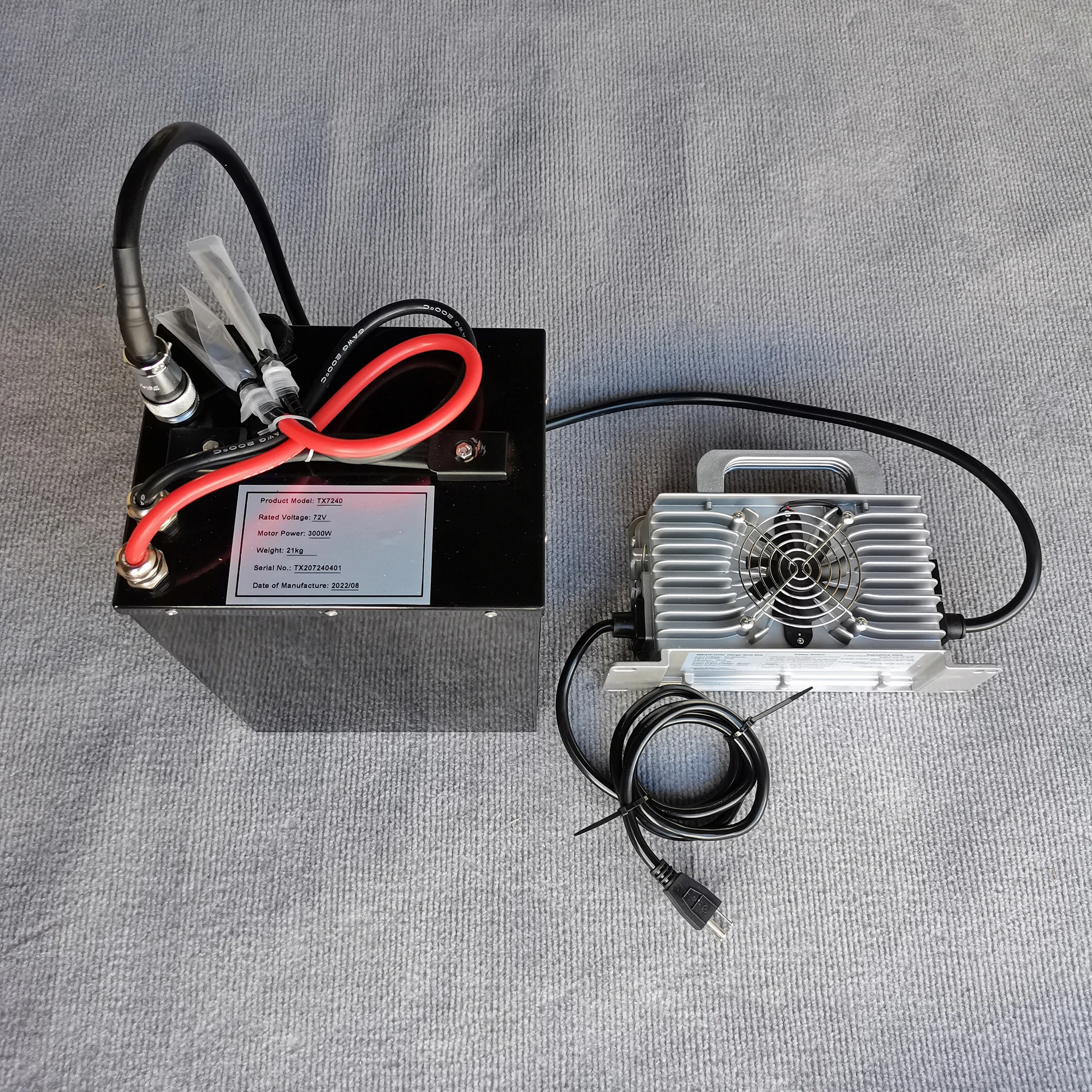 Electric Motorbike Conversion Kit - 72V Lithium Battery