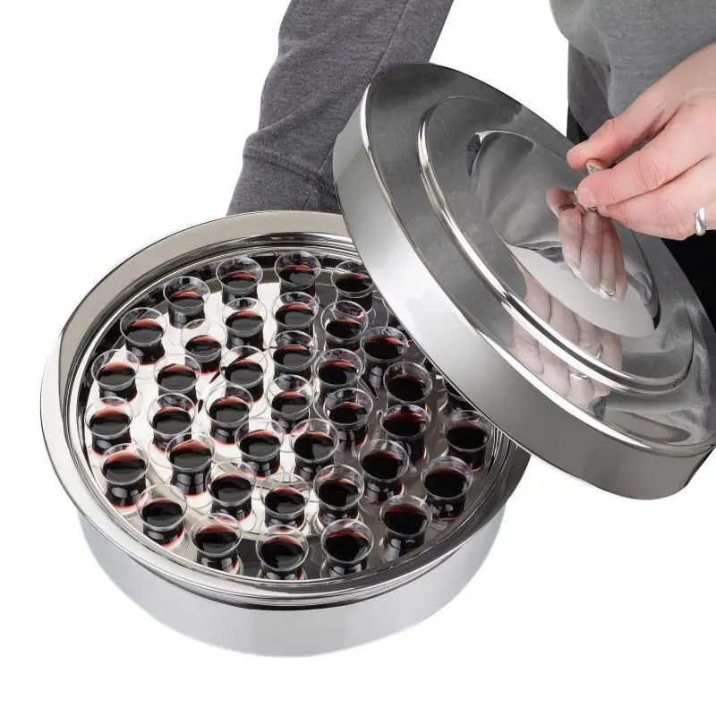 Stainless Steel Offering Plates Holy Communion Cups And Tray For Church ...