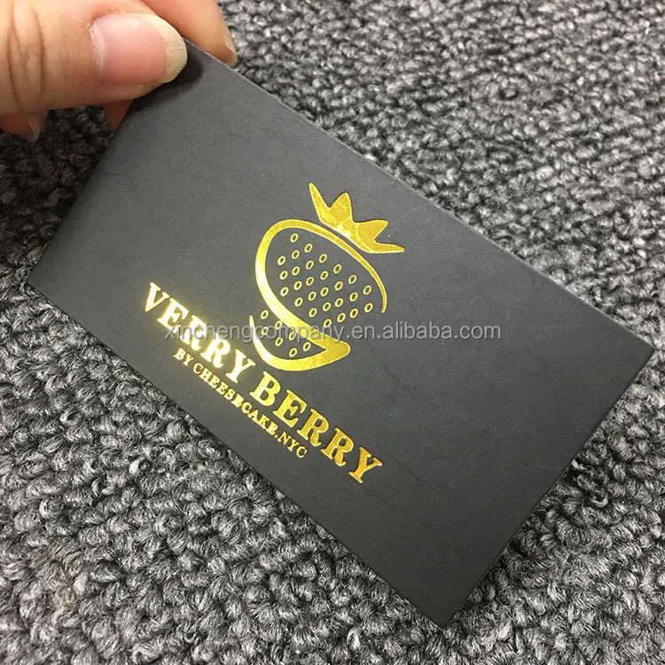 Luxury Gold Name Card Elegant Foil Embossed Business Cards Printing ...