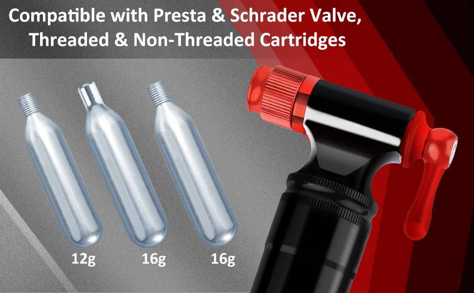High Quality Mini Model Portable Co2 Inflator Threaded For Presta Valve ...