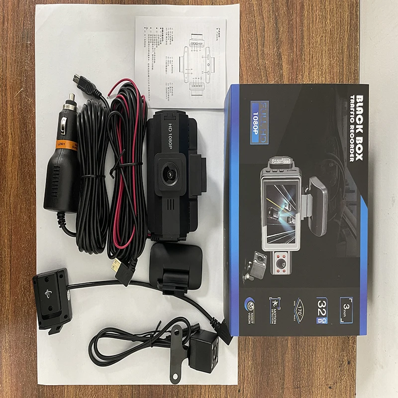 Z3 Dashcam 1080p Front Inside Cabin Car Dash Camera 3inch Ips Dashboard ...