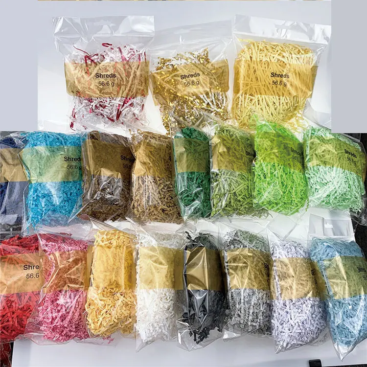 Wholesale Colored Decorative Crinkle Cut Paper Shred For Gift Box ...