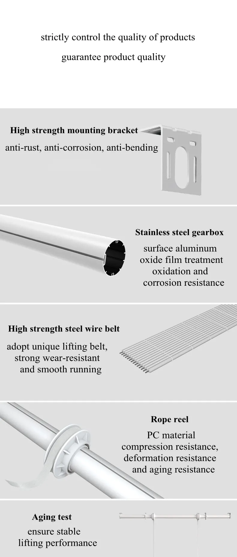 Smart Lift Curtain System - Remote Control & Voice Command