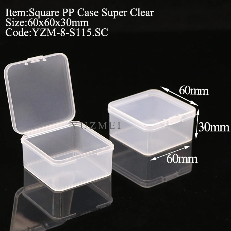 YZM Plastic Acrylic Gift Candy Rectangular Mini PP Box