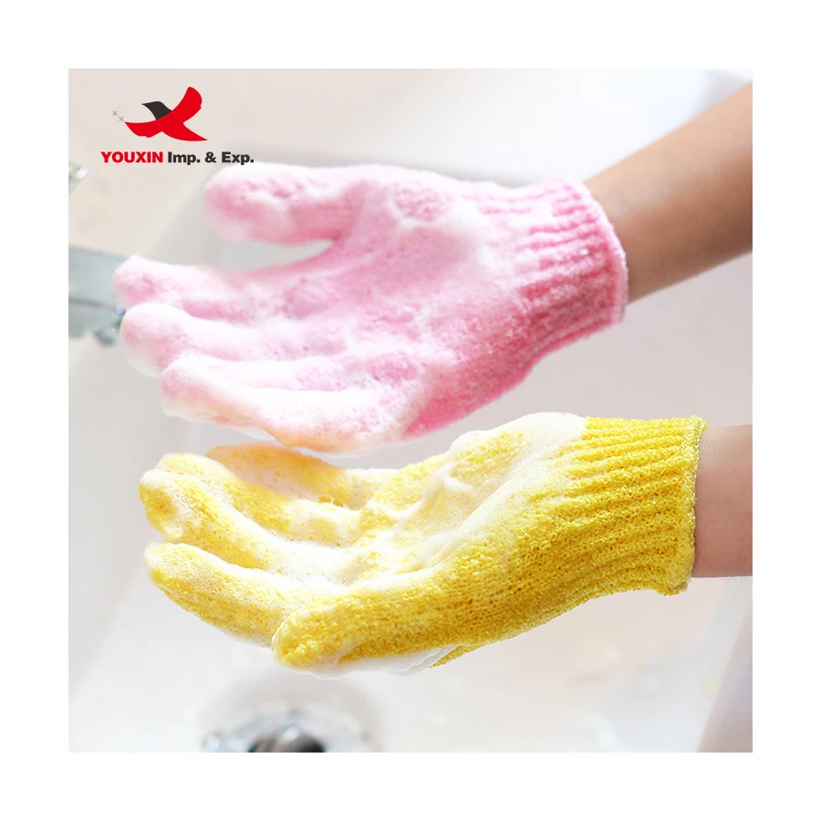 Fengfly Nylon Five Fingers Mitt - Efficient Body Exfoliator