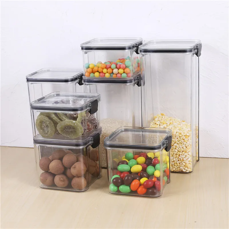 Plastic Airtight Food Storage Containers With Lids Energy Rice Food ...