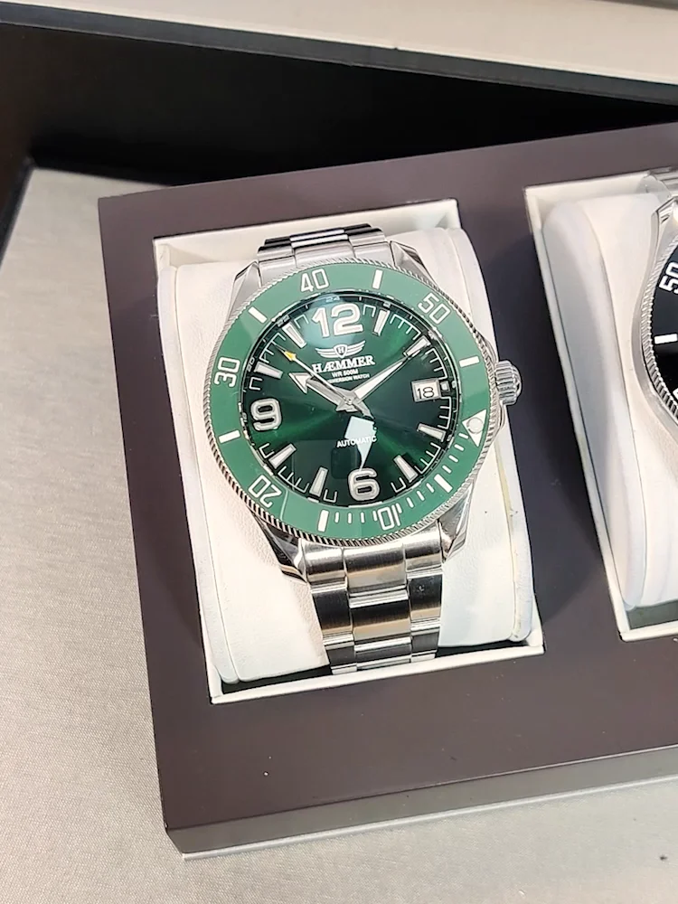 Haemmer 5008 New Water Ghost Series Classic Green Dial Luxury 500m ...