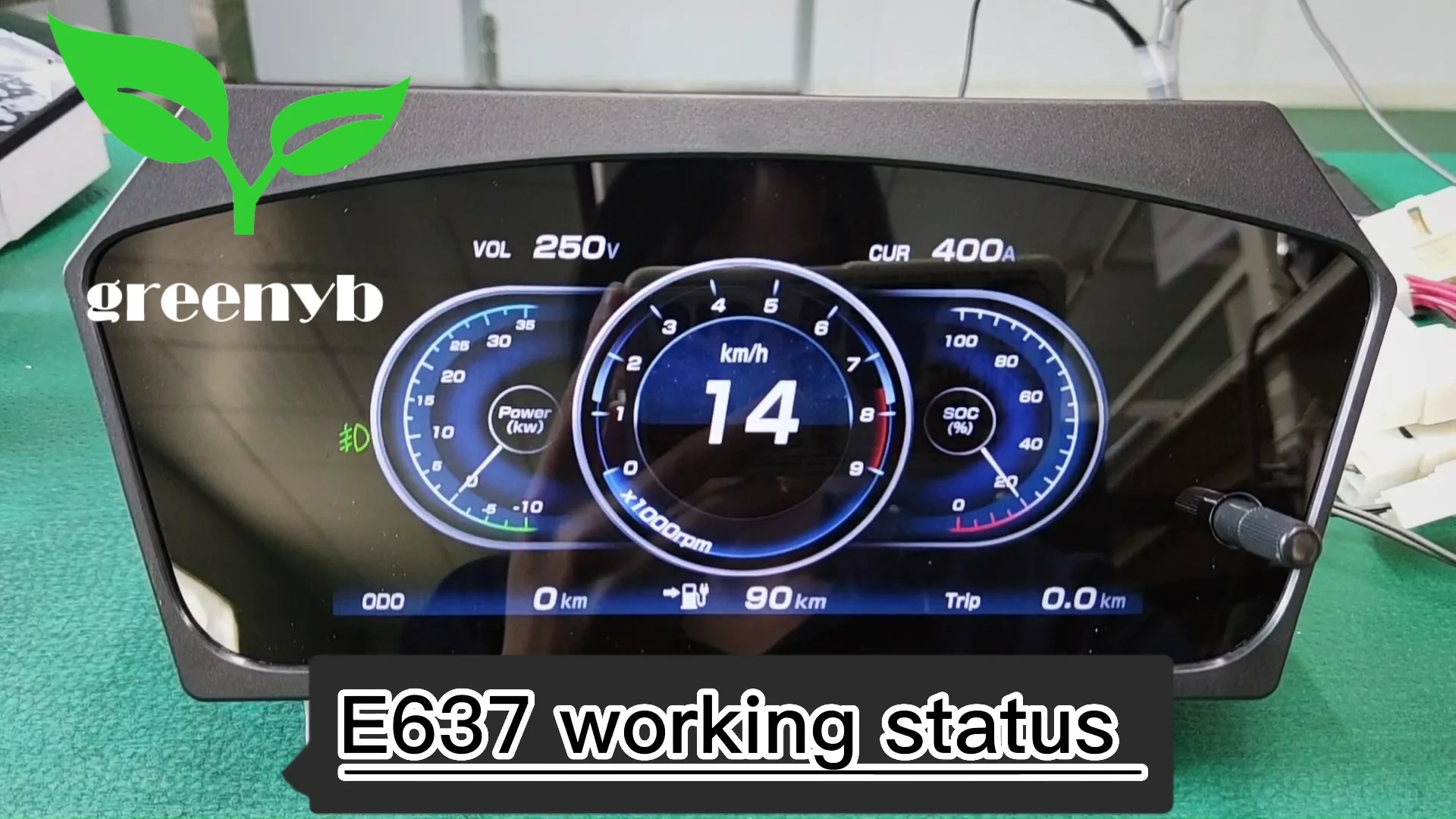 E637 Tft Display Car Parts Digital Speedometer Dashboard Combination ...