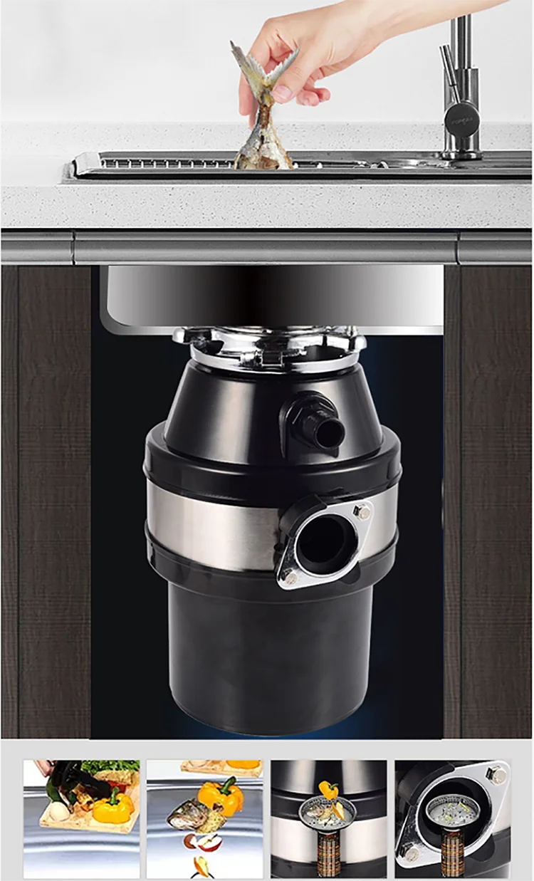 Kitchen Food Garbage Processor Disposal Crusher Food Waste Disposer ...