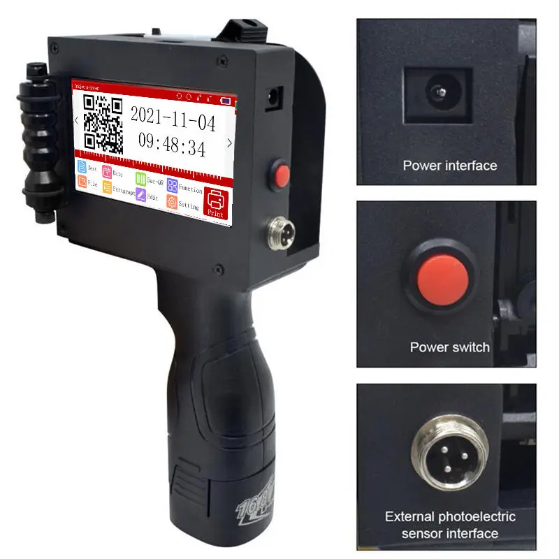 2024 New Upgrade Handheld Inkjet Printer For Fabric Bag Cloth Bag Paper ...