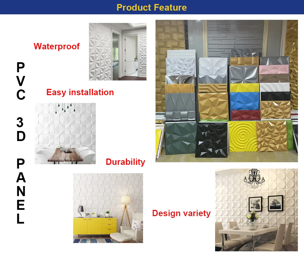 Black Textured 3D PVC Wall Tiles Washable Decorative Wall Panels ...