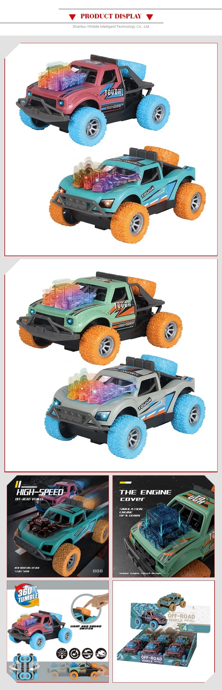 Brand New Inertial Off-road Friction Powered Vehicle 360-degree ...