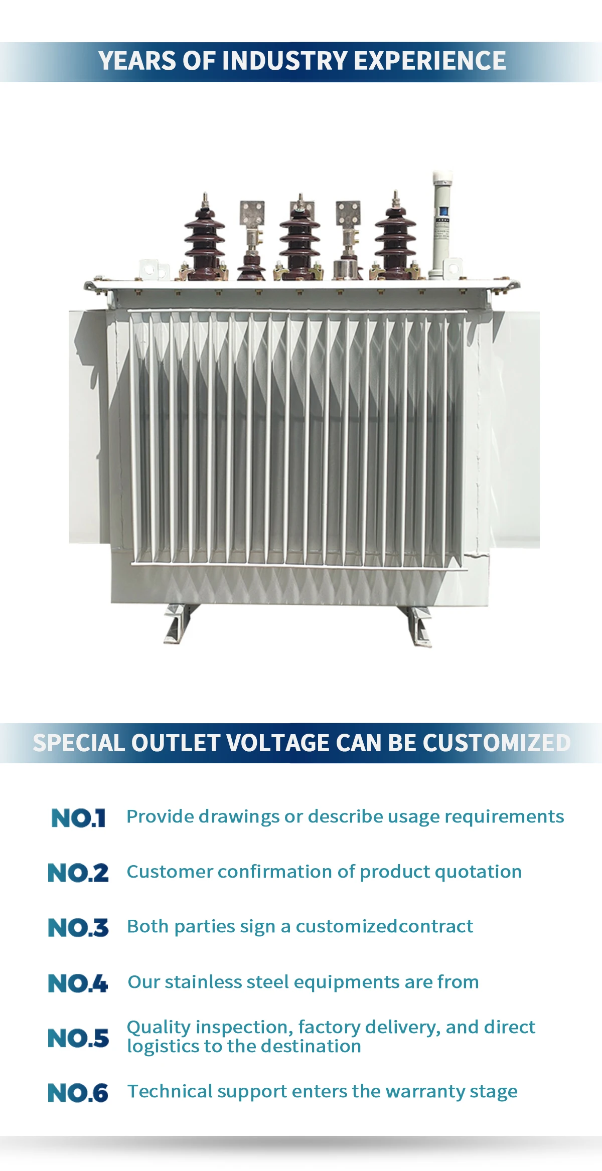 S11-m 50,100 500 1000 2500kva Oil Immersed Distribution Transformer ...