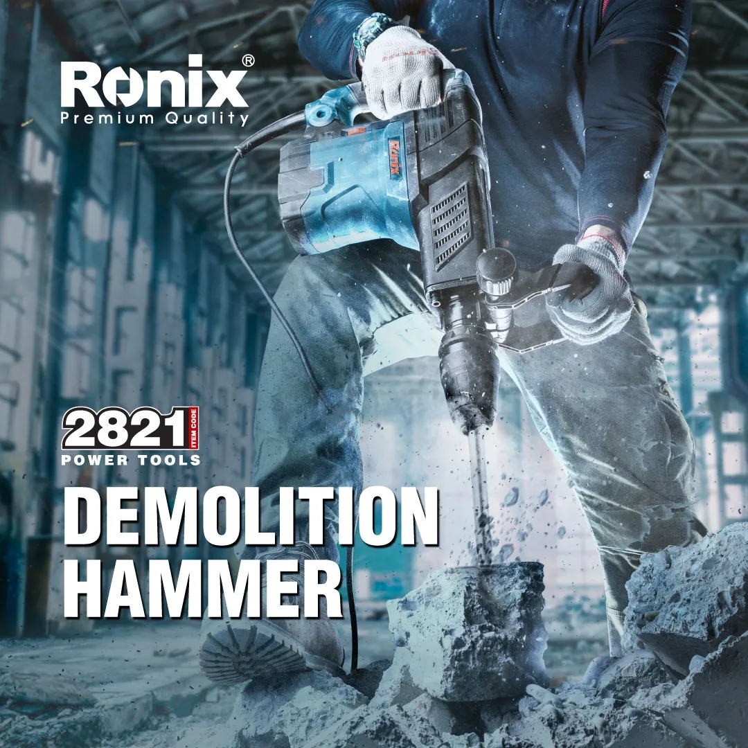 Ronix Demolition Hammer 2821 1500w 27j China Power Tools Electric Jack ...