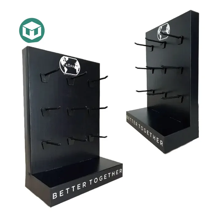 Custom Corrugated Countertop Rotating Hook Keychain Display Stand - 10 ...