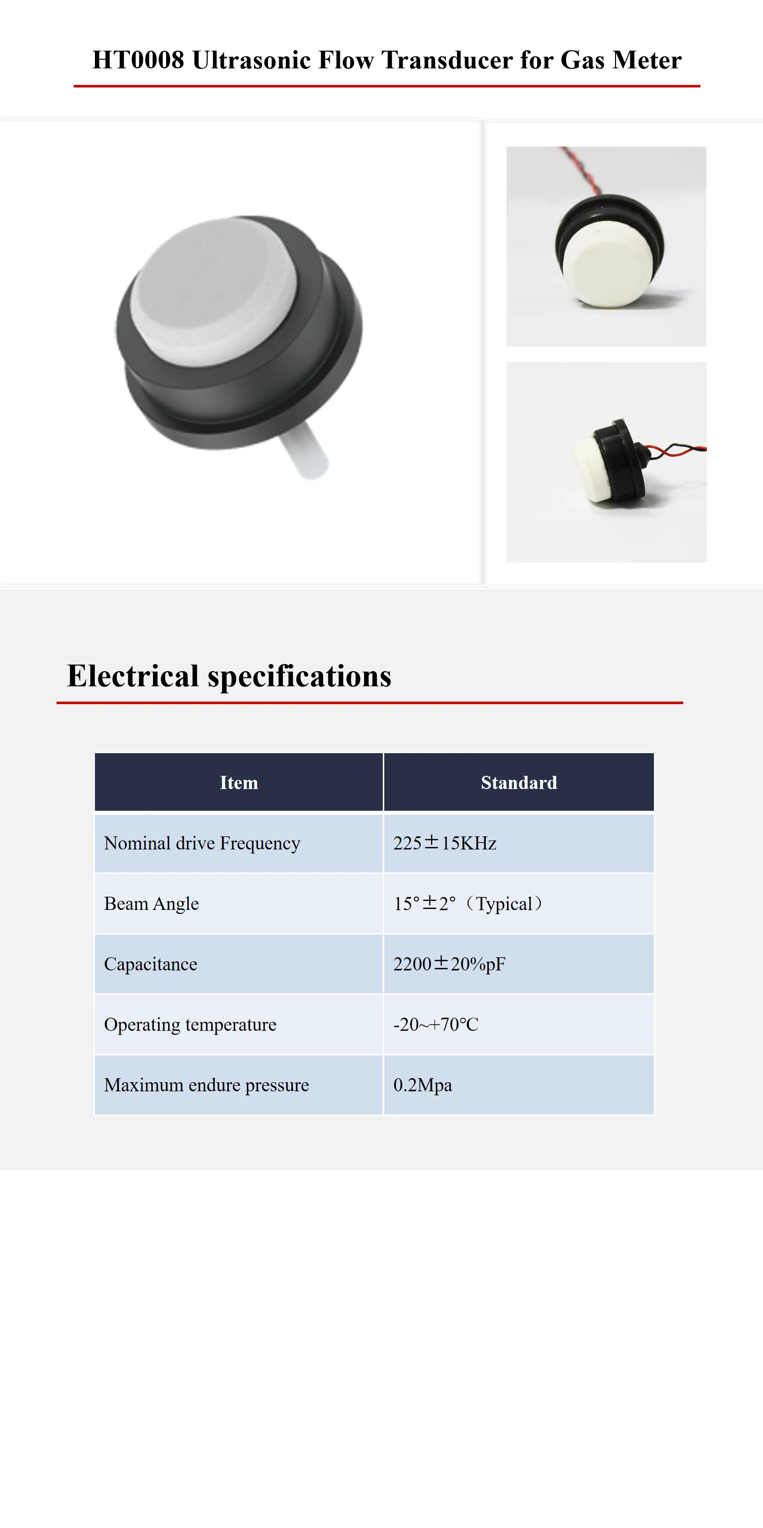Piezoelectric ultrasonic flow sensor piezo gas flow transducer for ...