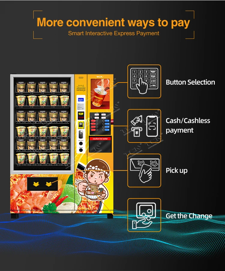 TCN Vending Machine - Instant Ramen & Cup Noodle Dispenser