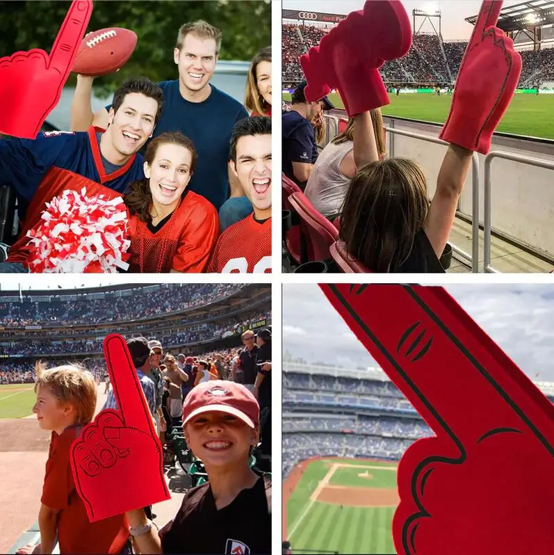 Customized Shape Design Logo Cheering Gloves - Big Foam Finger