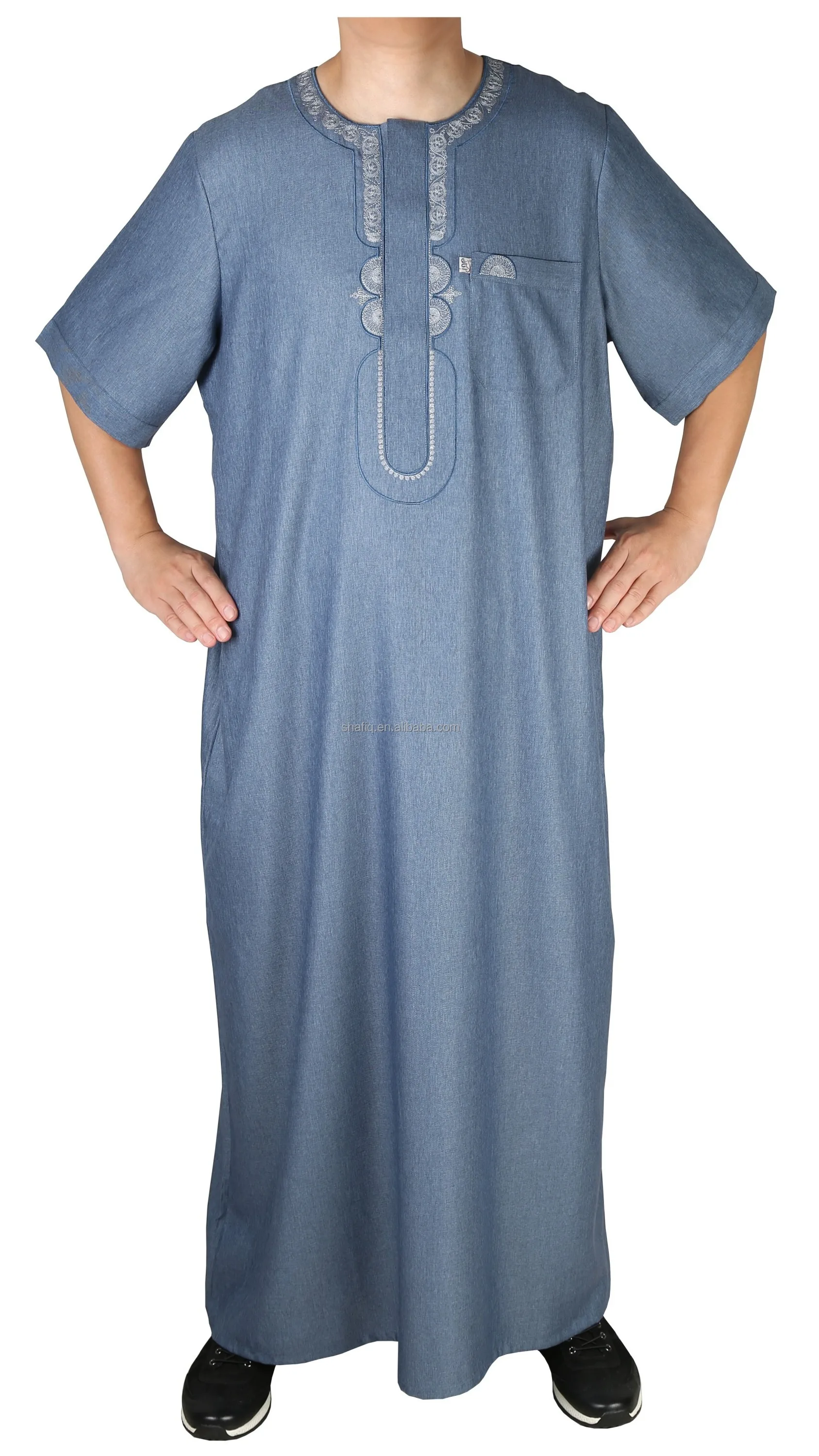 Fashion Embroidered Musulman Kandura Kimono African Muslim Prayer Burqa ...