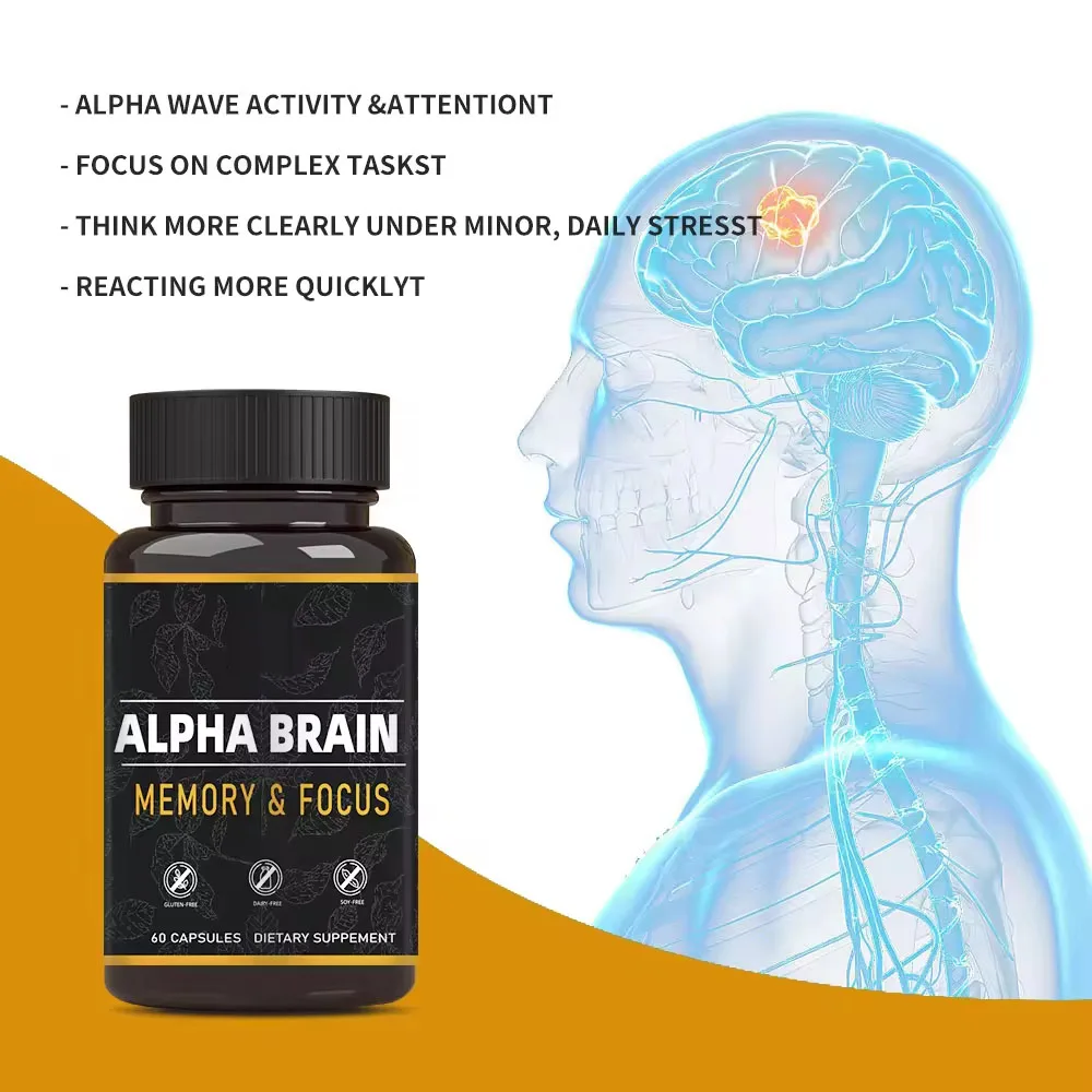 Dropshipping Alpha Nootropic Brain Health Capsules Supplement Support ...