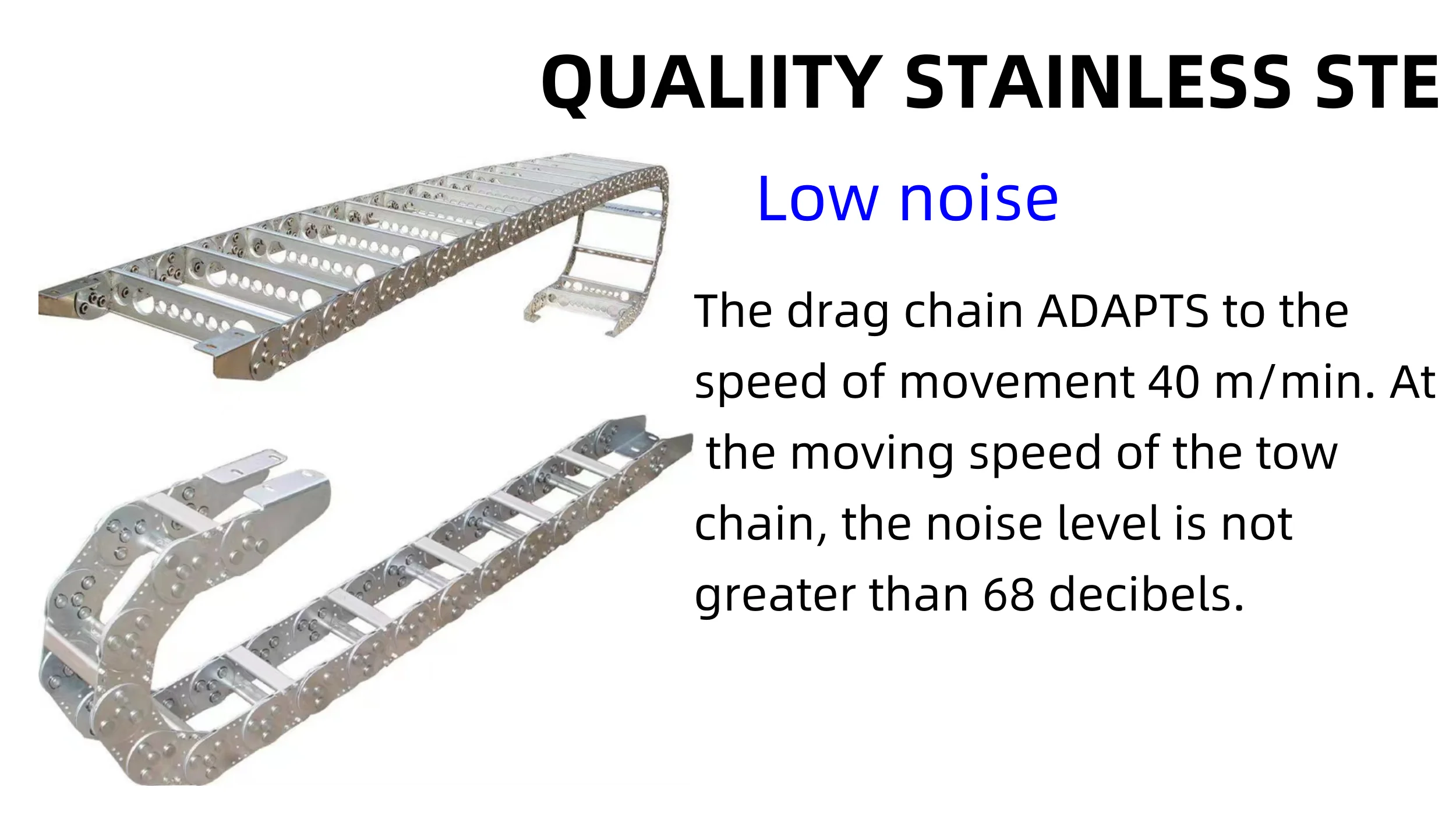 China Factory Enclosed Cable Track Bracket Drag Chain Steel Cable Drag ...