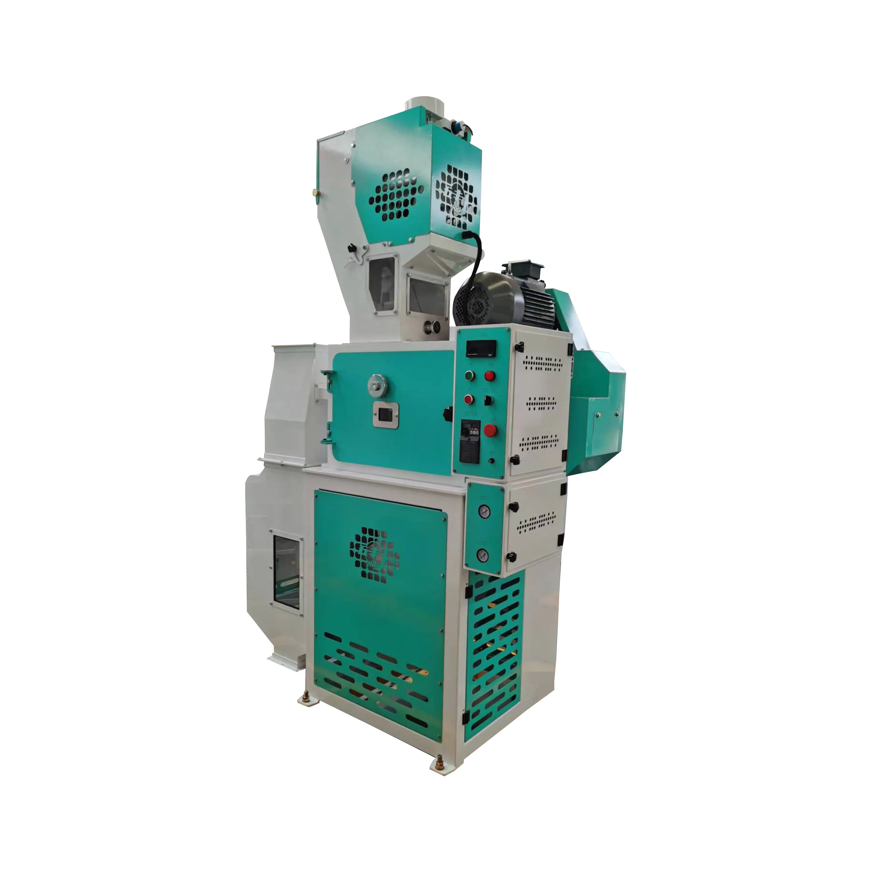 3-5T/H MLGZ25 Vibratory Feeding System husker machine 10'' rubber roll ...