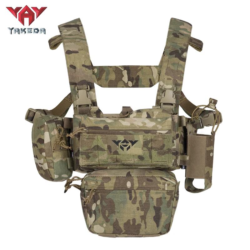 YAKEDA Tactical Chest Rig Vest - Modular Load Bearing Gear