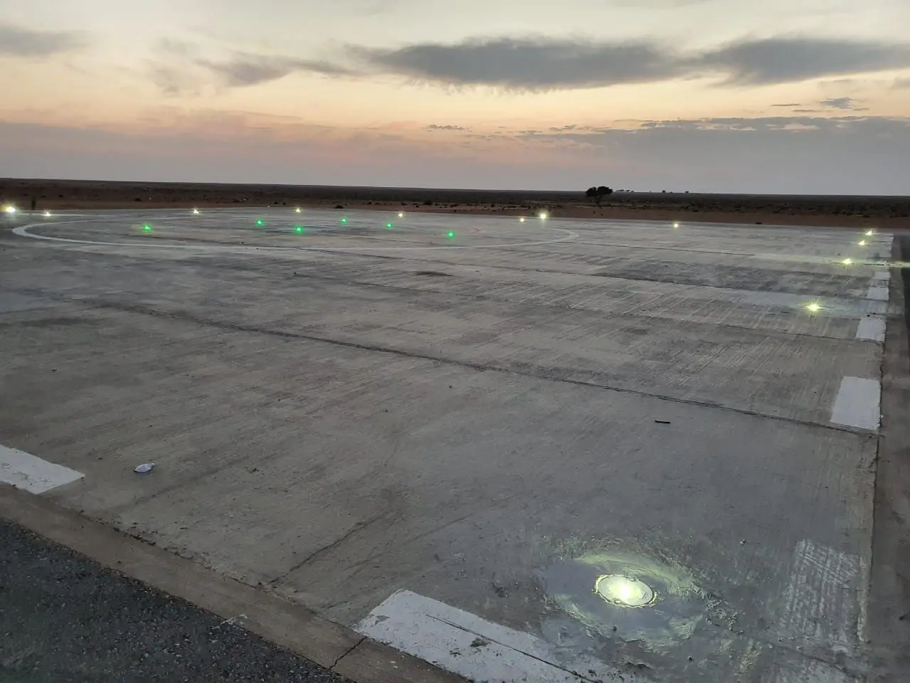 Helipad Lighting - Infrared Emission for NVG Operation
