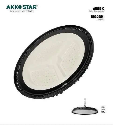 Akko Star 200W LED UFO Light - 20000lm, IP65, 20000hrs