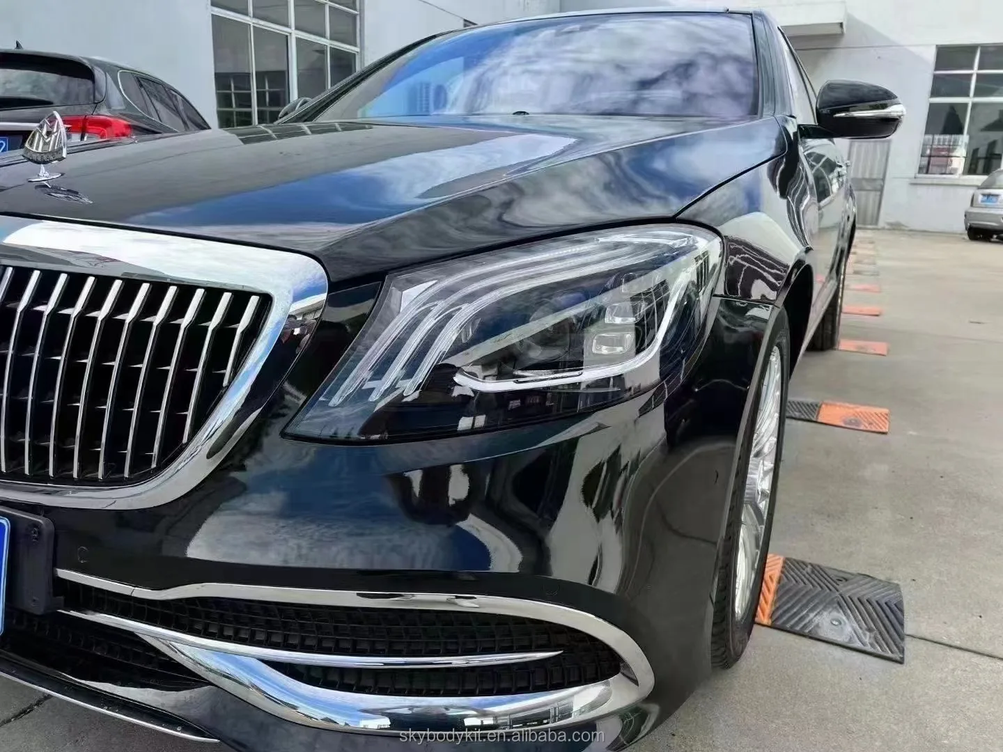 W222 Maybach Body Kit For Mercedes S Class W221 S450 S500 S400 Upgrade ...