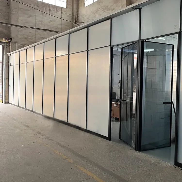 Factory Room Divider Office Glass Wall Partitions Explosion-proof ...