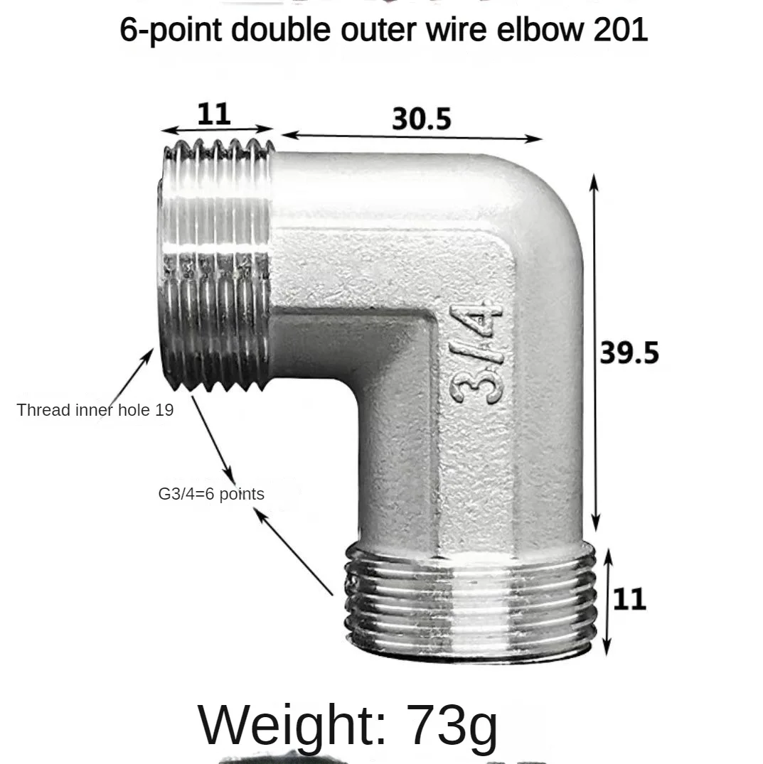 Factory Price Female Thread 304 Stainless Steel Hexagon Pipe 90 Degree ...