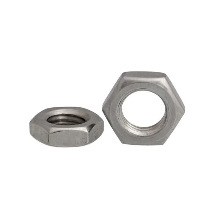 DIN439-2 M6 M8 M10 M12 M14 M16 M20 M24 Thin Hex Nut 316 Stainless Steel ...
