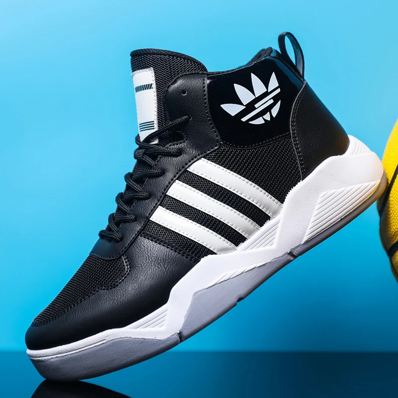 2024 White Pu Leather Sports Jan Korean Running Sneakers Knit Casual ...