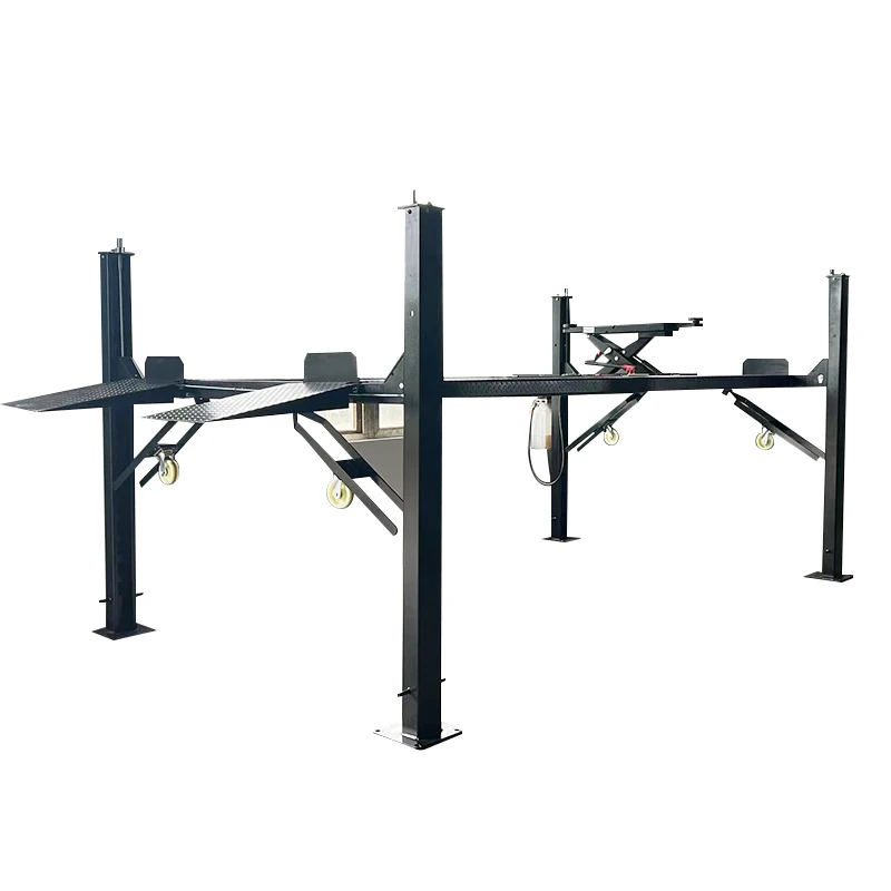 Auto Mobile Car Lift Portable Lift One Cylinder Power Hydraulic 4 Post ...