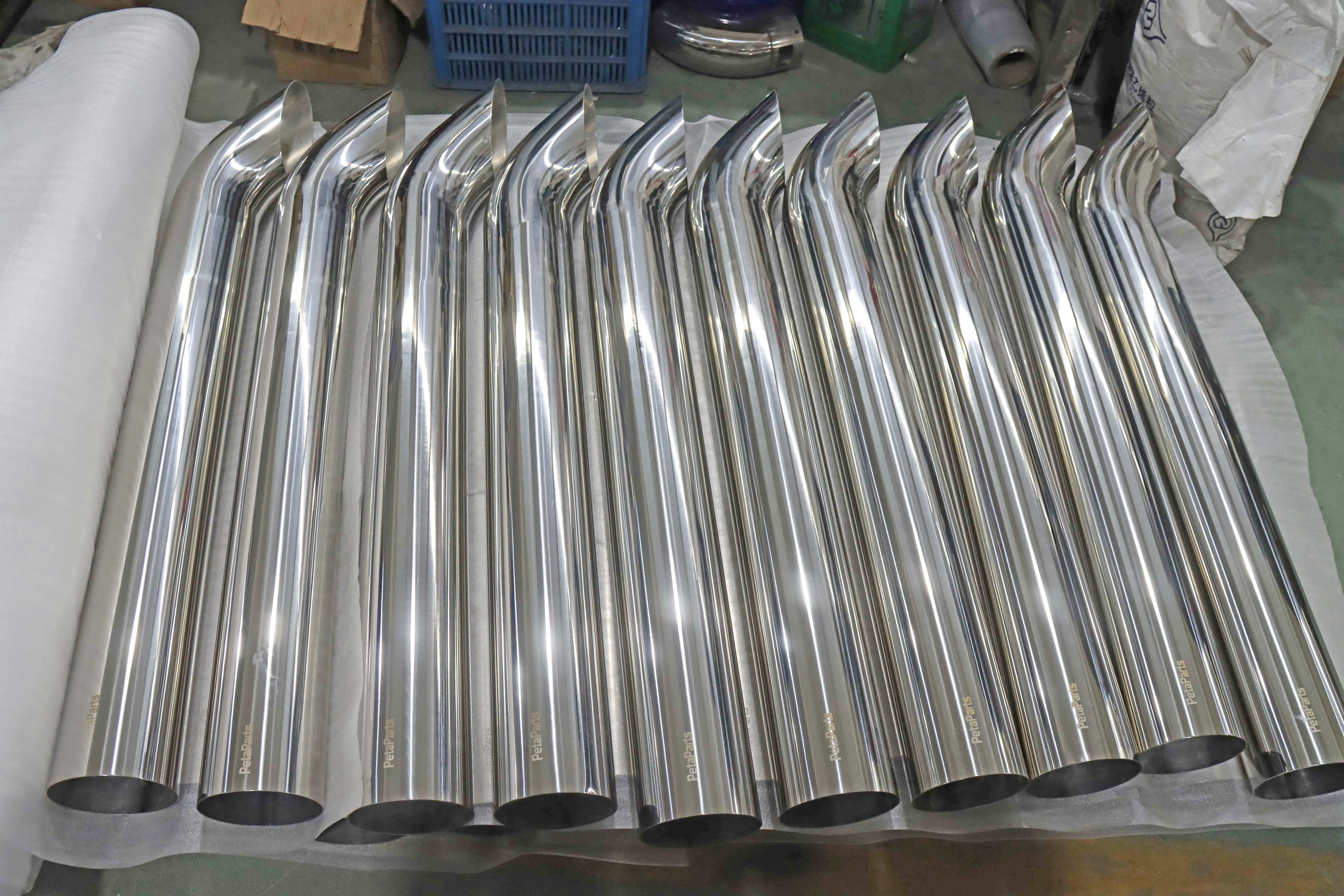 Customized 6 Inch Chrome Exhaust Stack Pipe Kit for Heavy Duty Trucks ...