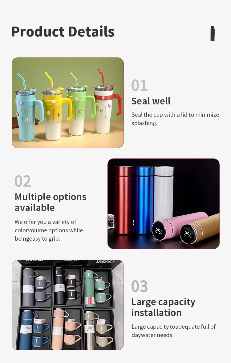 Amazon 2023 Hot Smart500ml Temperature Measurement Stainless Steel ...