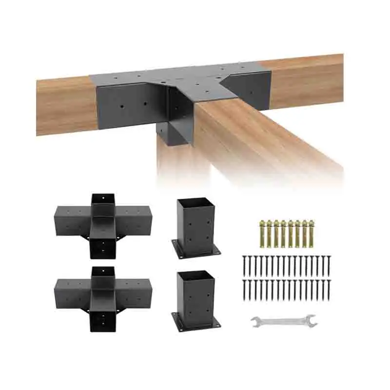 Roof Riser Brackets Kit Pergola Roof Riser Beam Bracket Heavy Duty ...