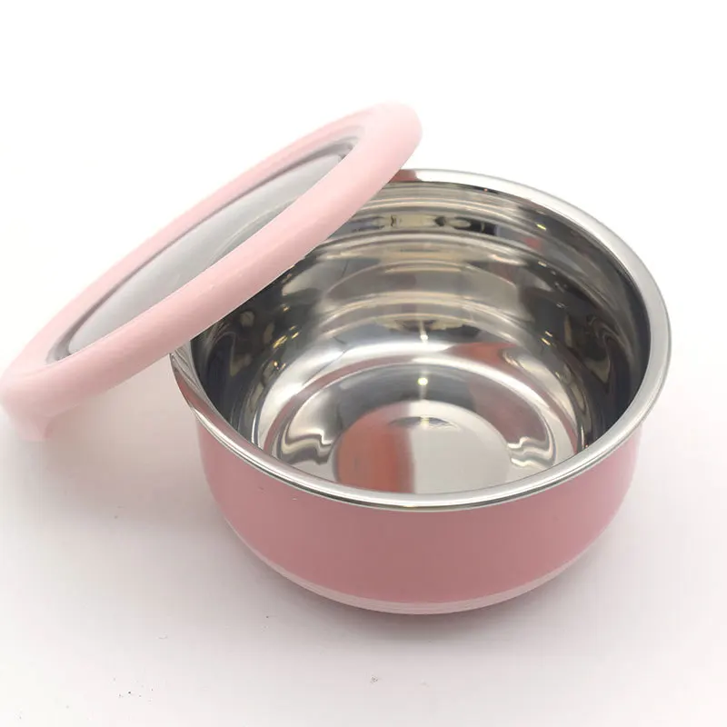 Stainless Steel Fresh-keeping Box Anti-scalding Lunch Box Round Shape ...