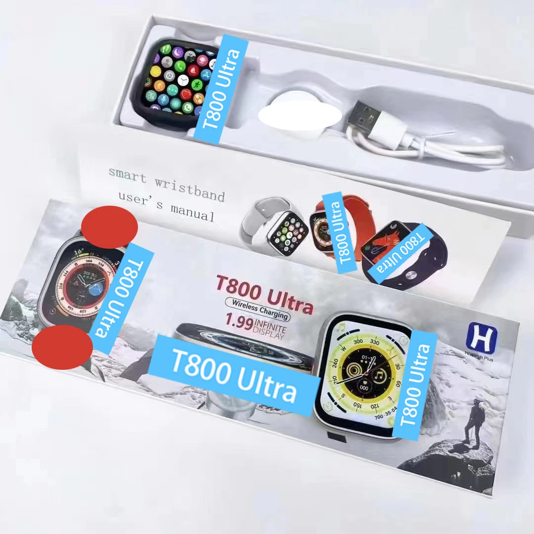 2023 Newest T800 Ultra Smart Watch 1.99 Inch Screen Rotating Dual ...