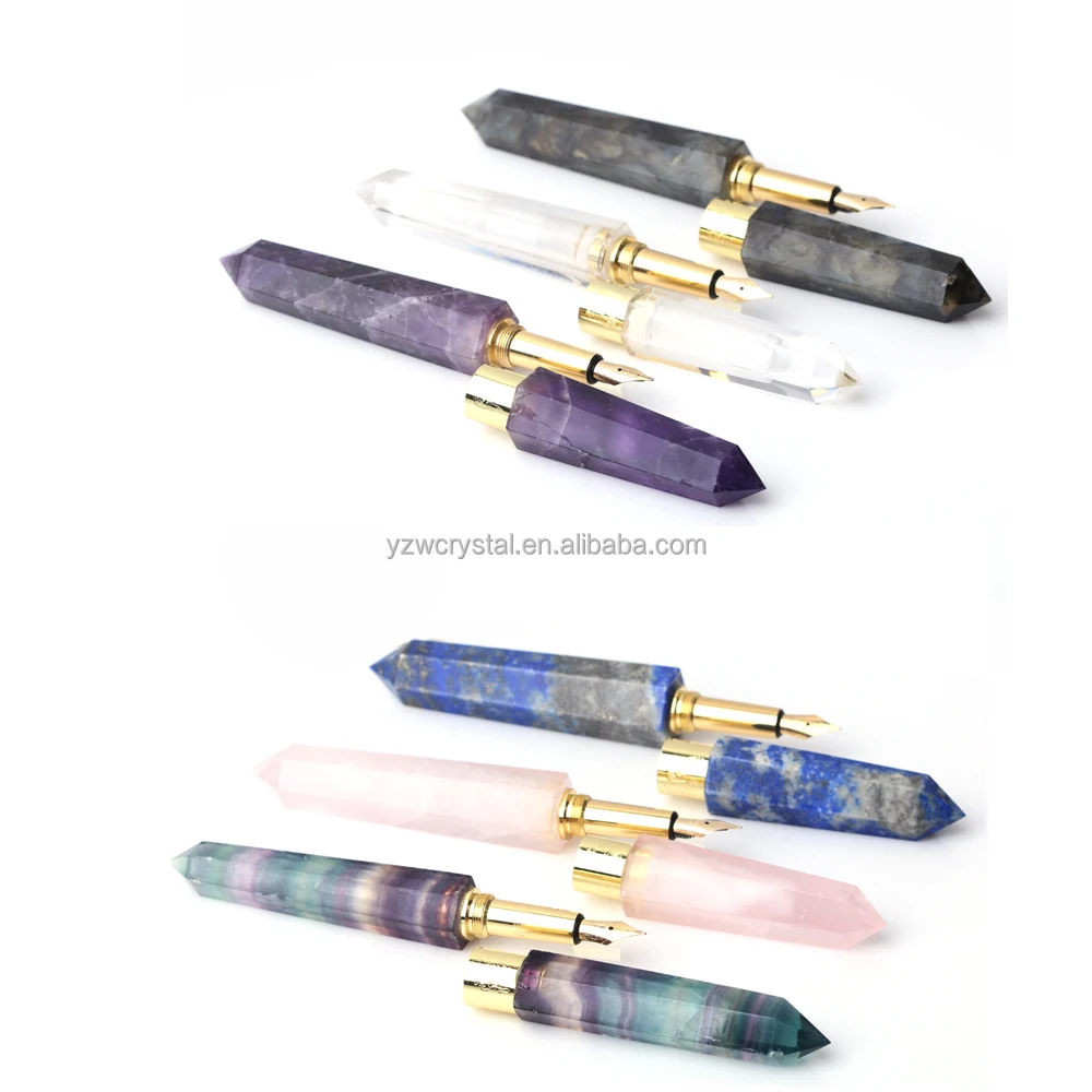 Wholesale Hot Sale Amethyst Quartz Crystal Pens Crystal Writing Pen ...