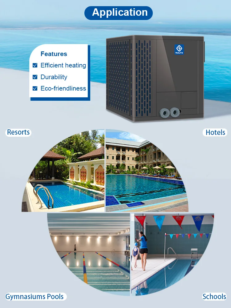 Swimming Pool Heat Pump Water Heater 6.5kw to 150kw