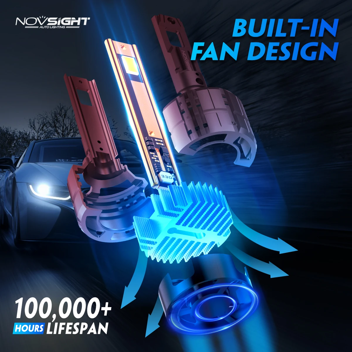 Novsight 40000LM LED Headlight Bulbs - High Quality & Brightness