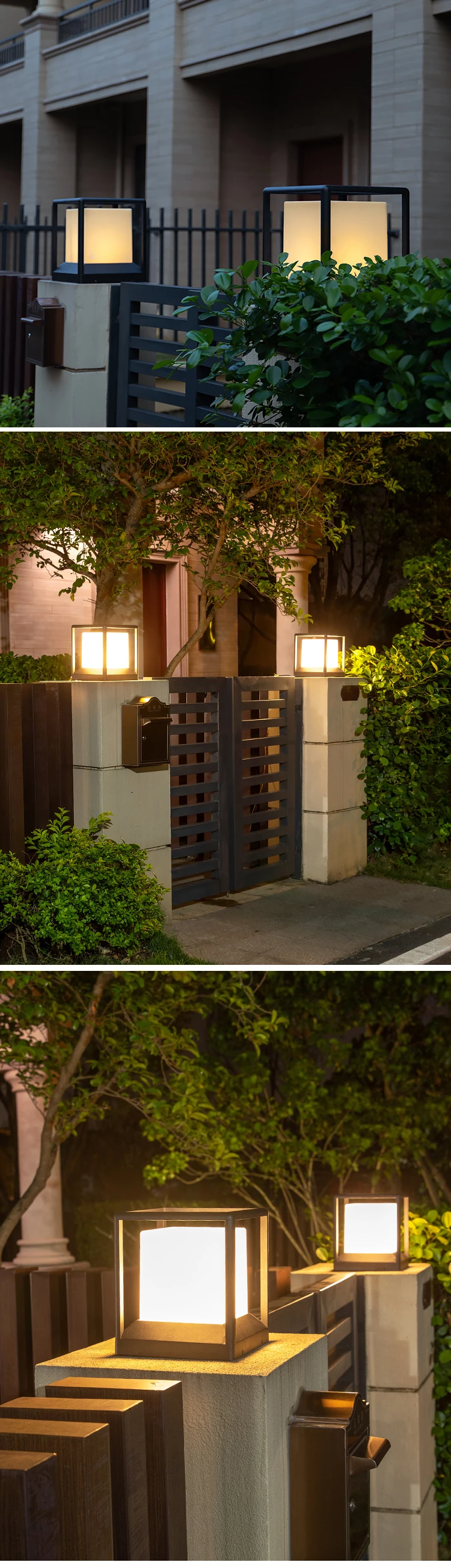 Outdoor Main Gate Post Lights - Durable 5 Watt LED Pillars